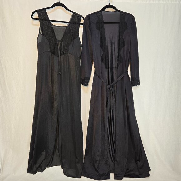 Olga | Dresses | Vintage Set Olga Robe Spotlight Nightgown Fairy Sheer ...